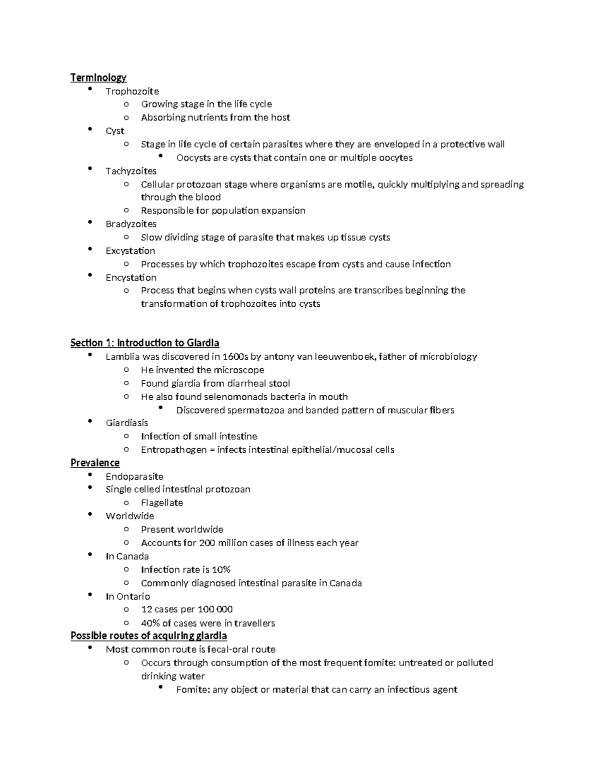 Micr483 module 4 - Summary Advance topics in Microbiology - Terminology ...