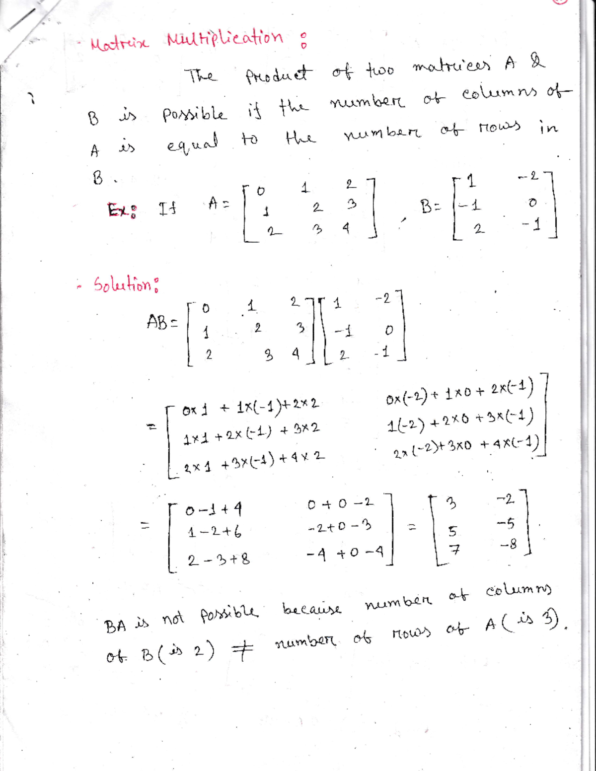 2. Matrix multiplication and application - TX4- B A 8 I i tt^.u t'lrrl ...