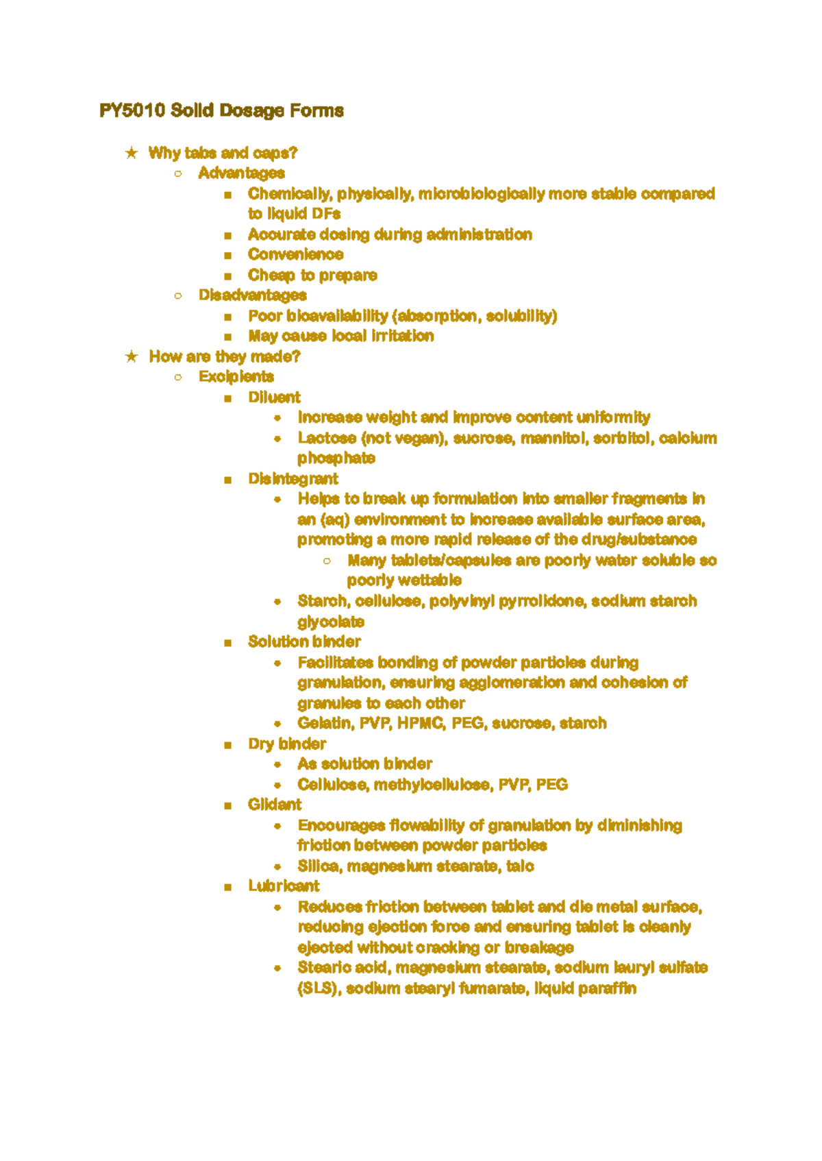 PY5010 Solid Dosage Forms - cod liver oil Have a liquid centre Prepared ...
