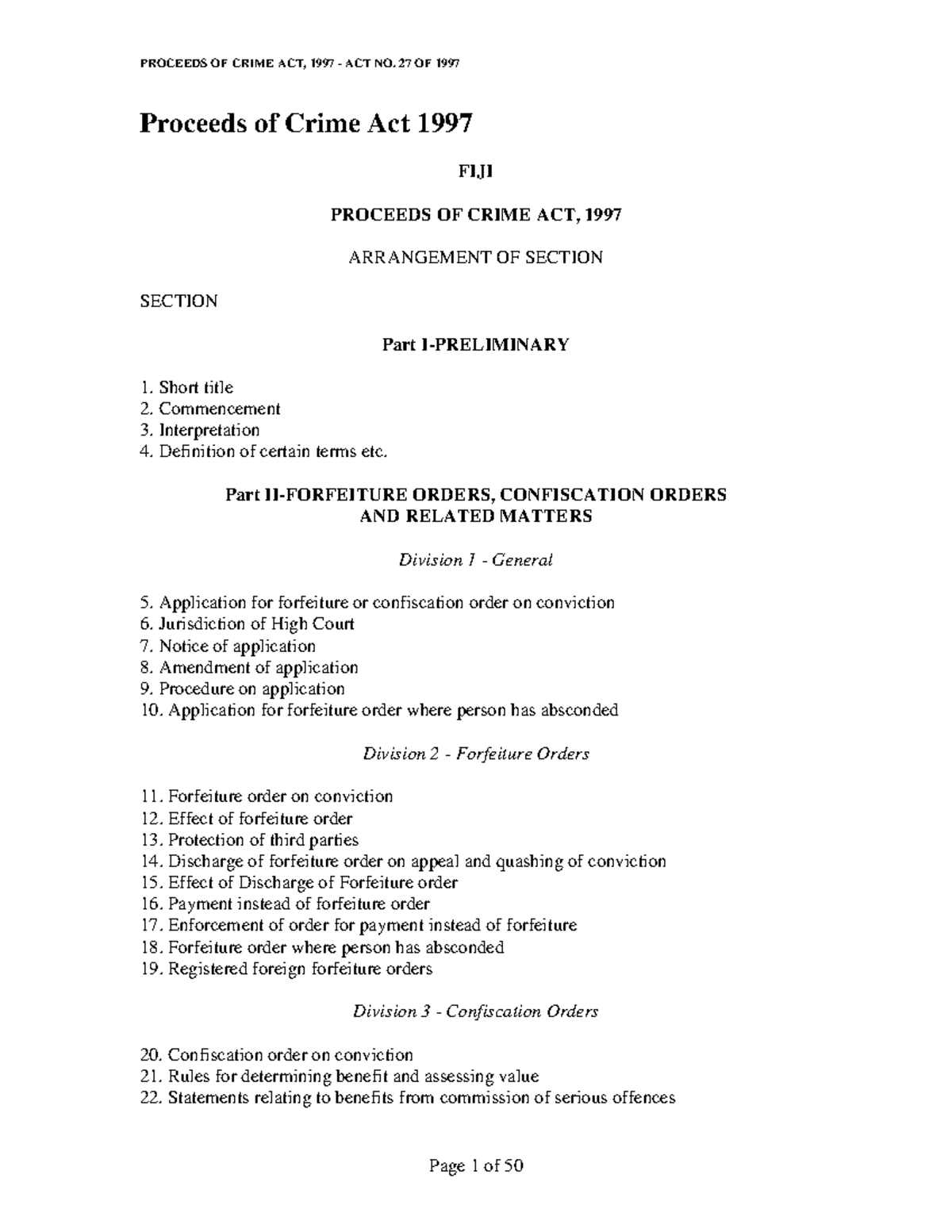 Proceeds of Crime Act 1997.doc - Proceeds-of-Crime-Act-Act-No-22-of ...