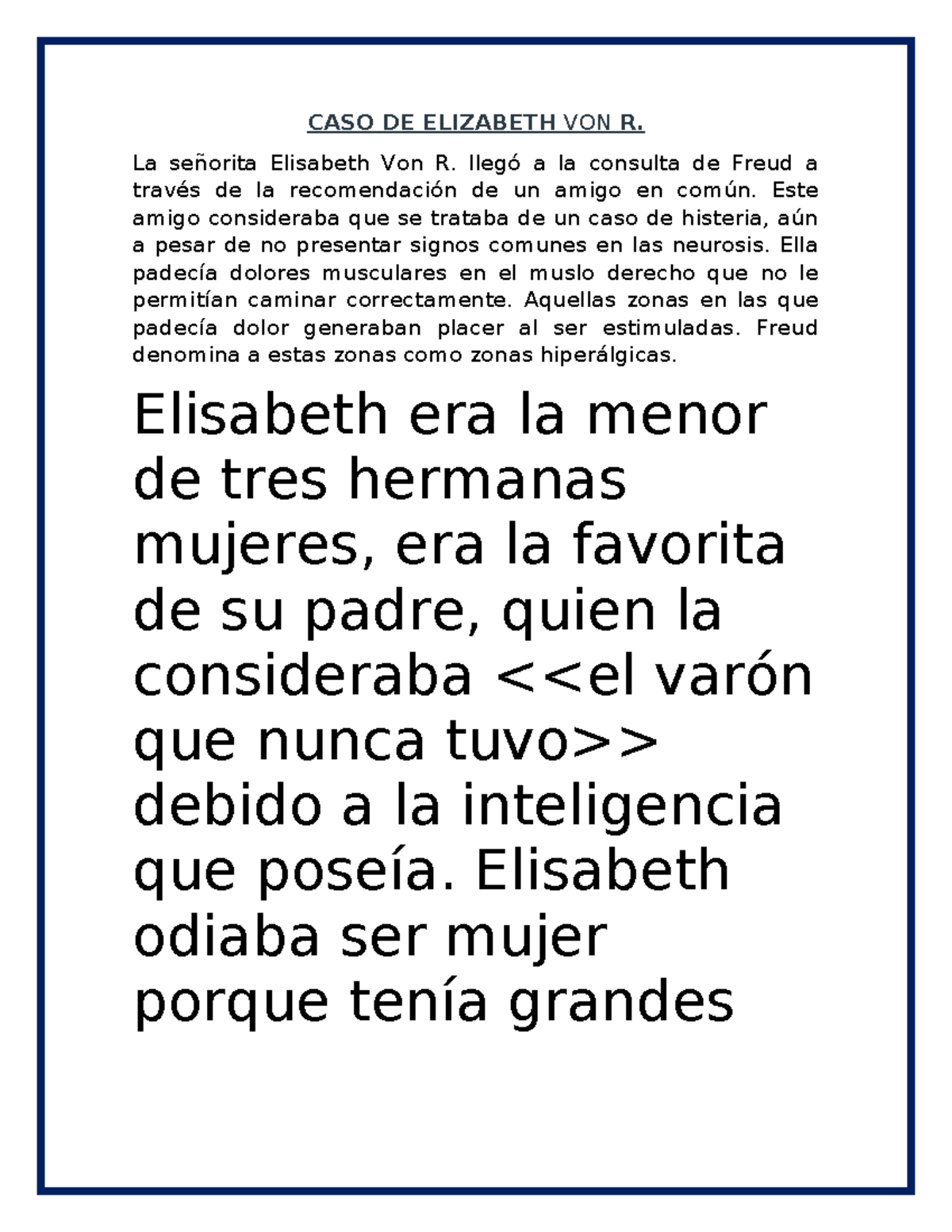 CASO Elizabeth - ,jjnnnnnnnnnnnnnnn - CASO DE ELIZABETH VON R. La ...