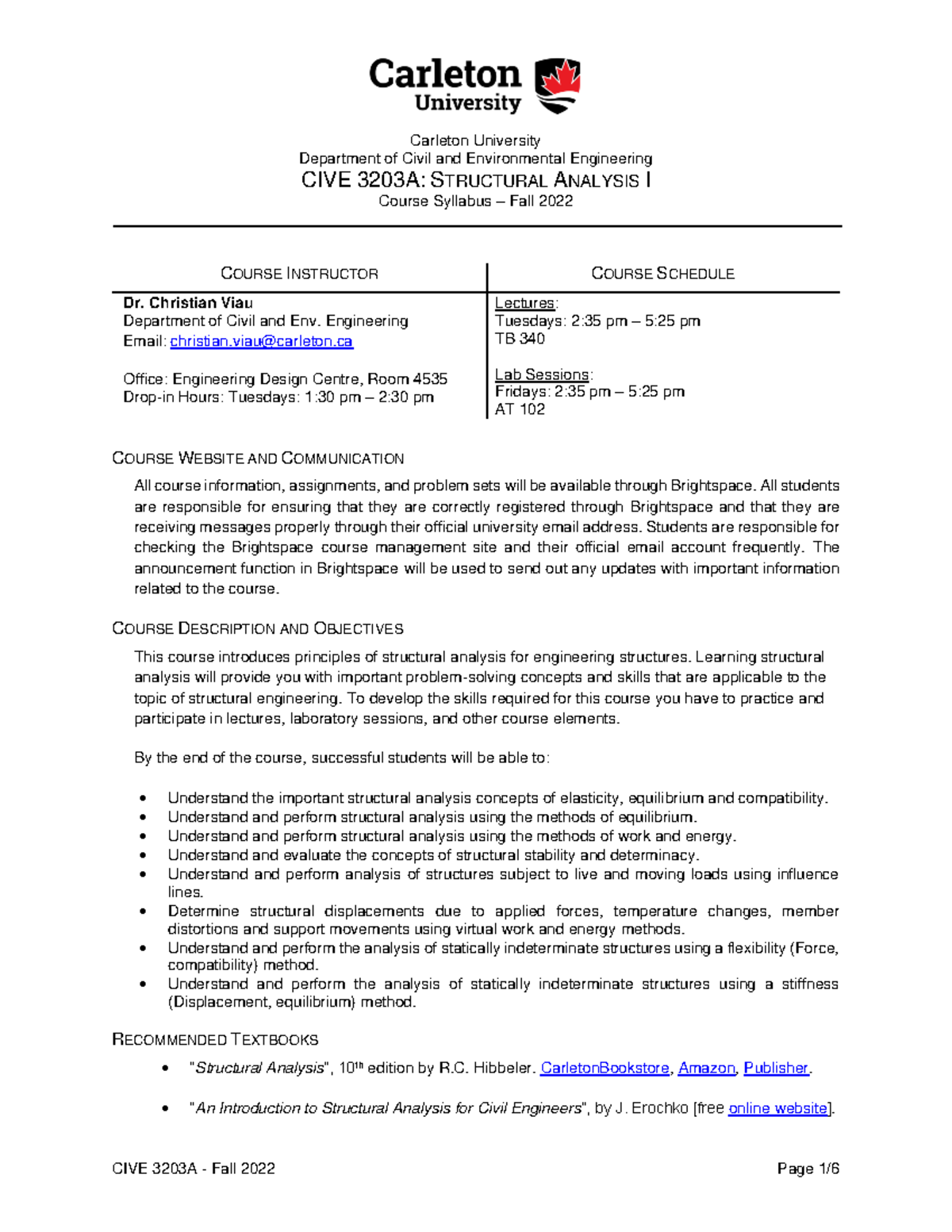 Structural - Carleton University Department of Civil and Environmental ...
