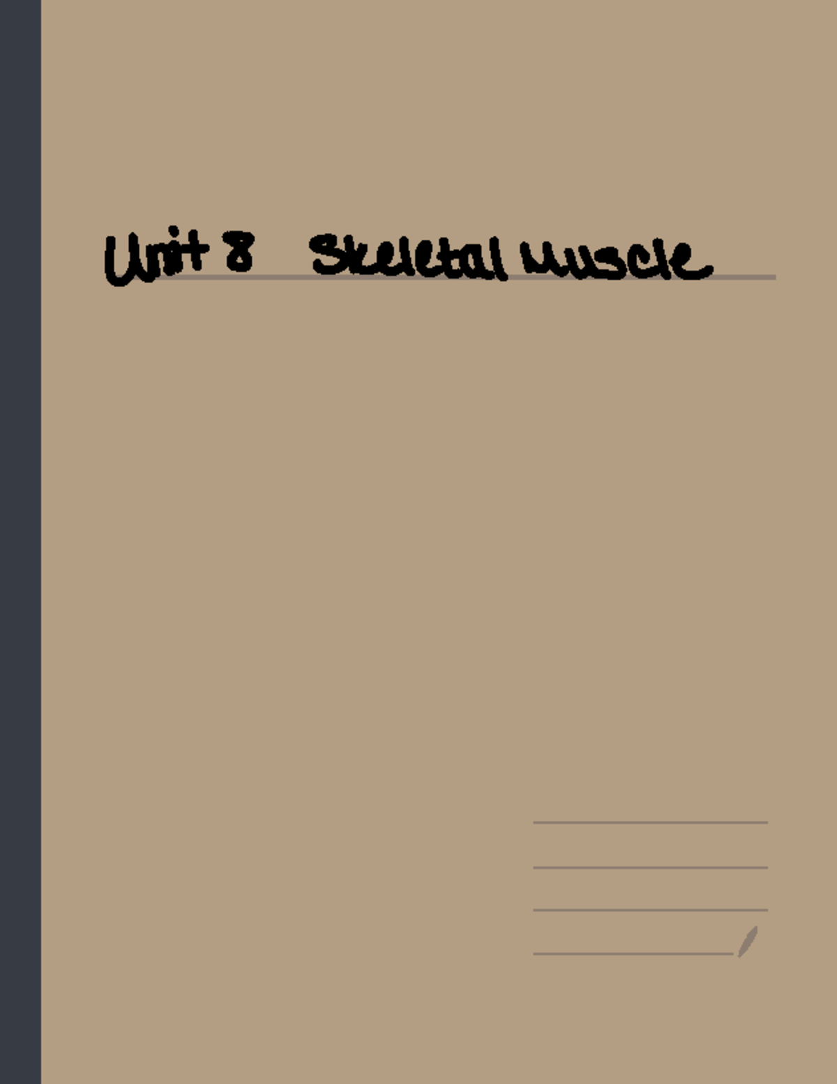 Unit 8 Skeletal Muscle - Redden - Unit 8 Skeletal muscle Properties Of ...