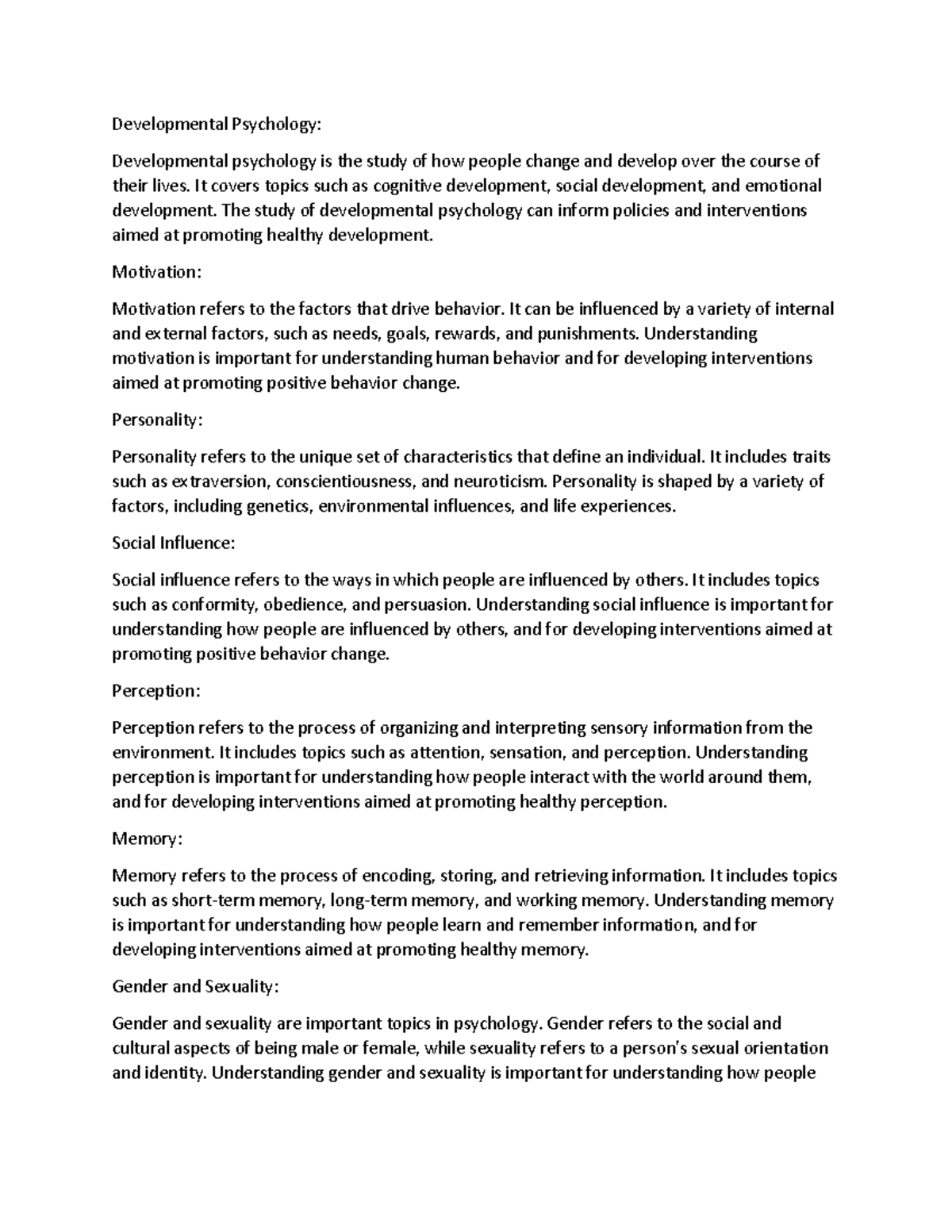 Psycho - Developmental Psychology: Developmental psychology is the ...