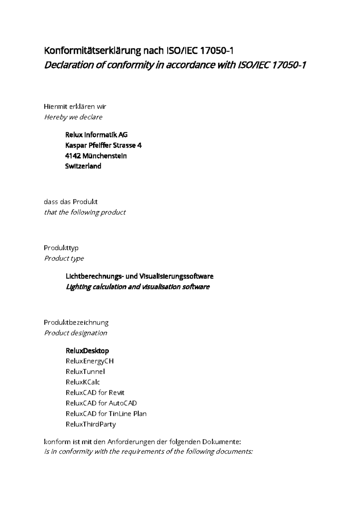 ISO IEC 17050 1 - Informativo - Konformitätserklärung nach ISO/IEC ...