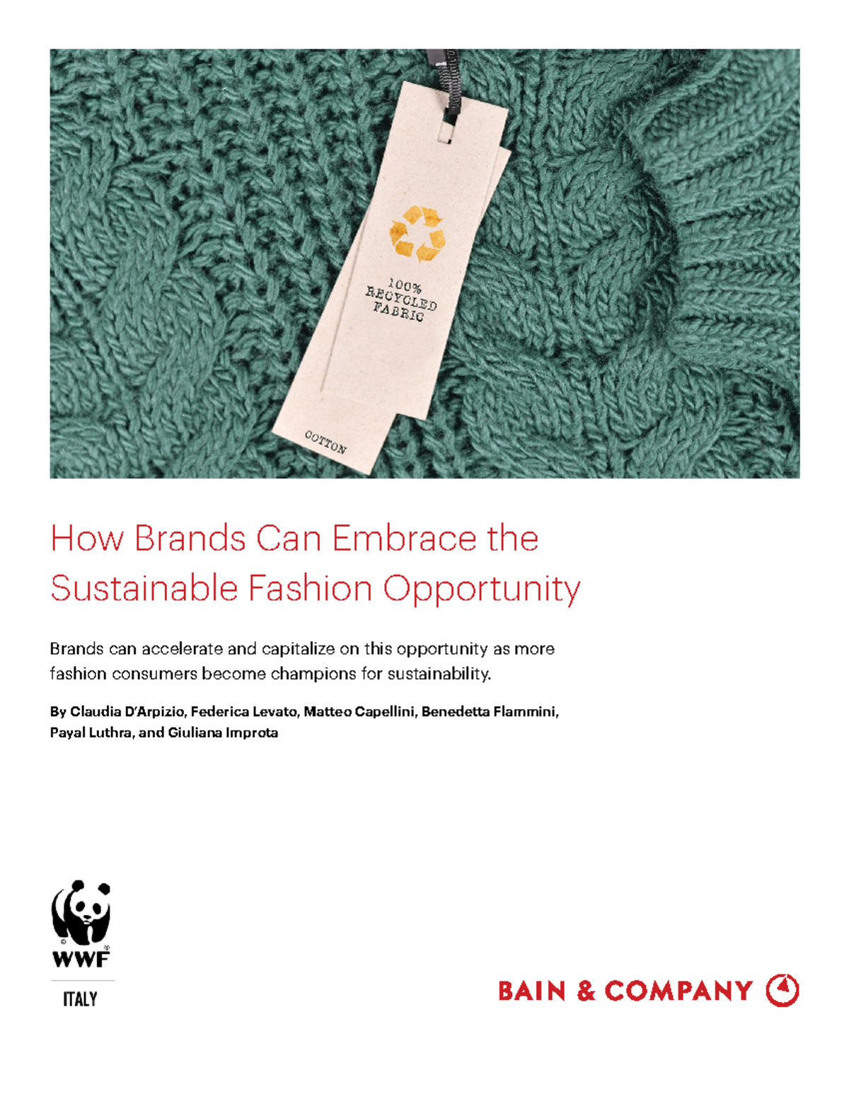 Bain brief how brands can embrace the sustainable-fashion-opportunity ...
