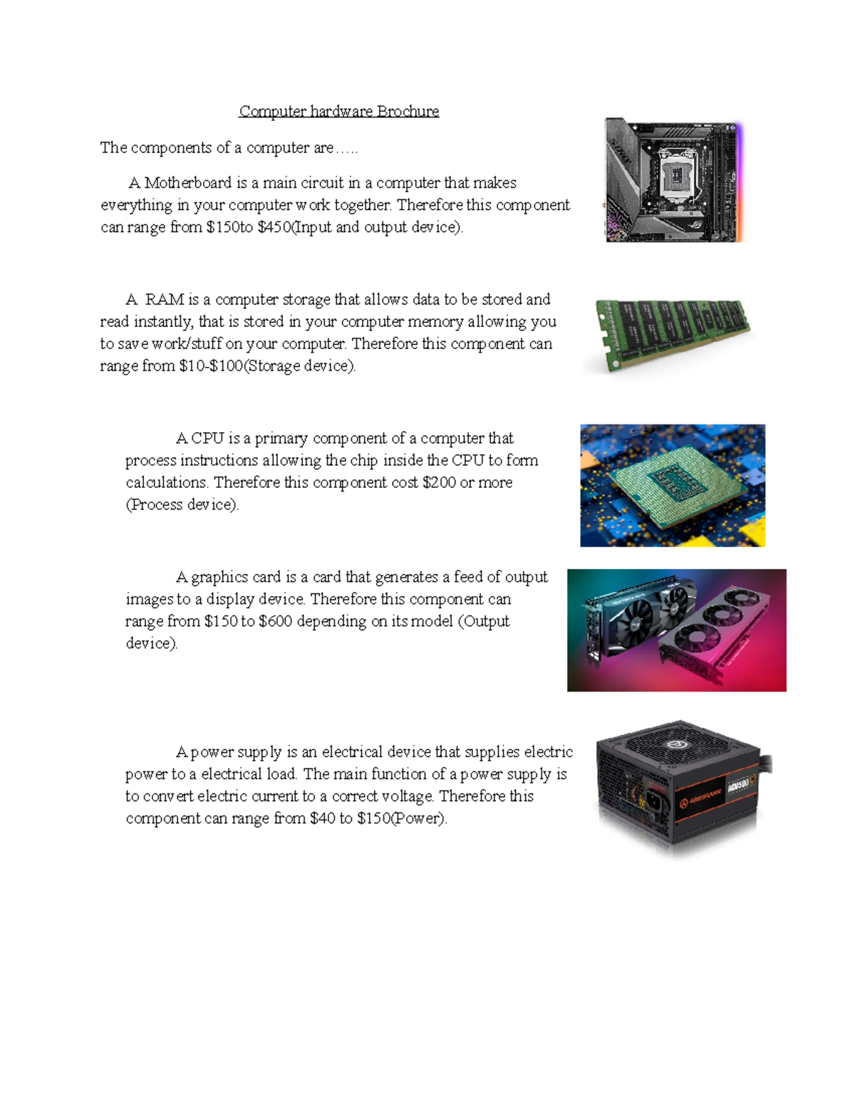Computer Components Buying Guide at Samantha Tomlinson blog
