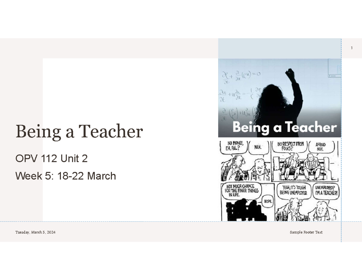 Being a Teacher- Context of Teaching and Teachers' Responses - Being a ...