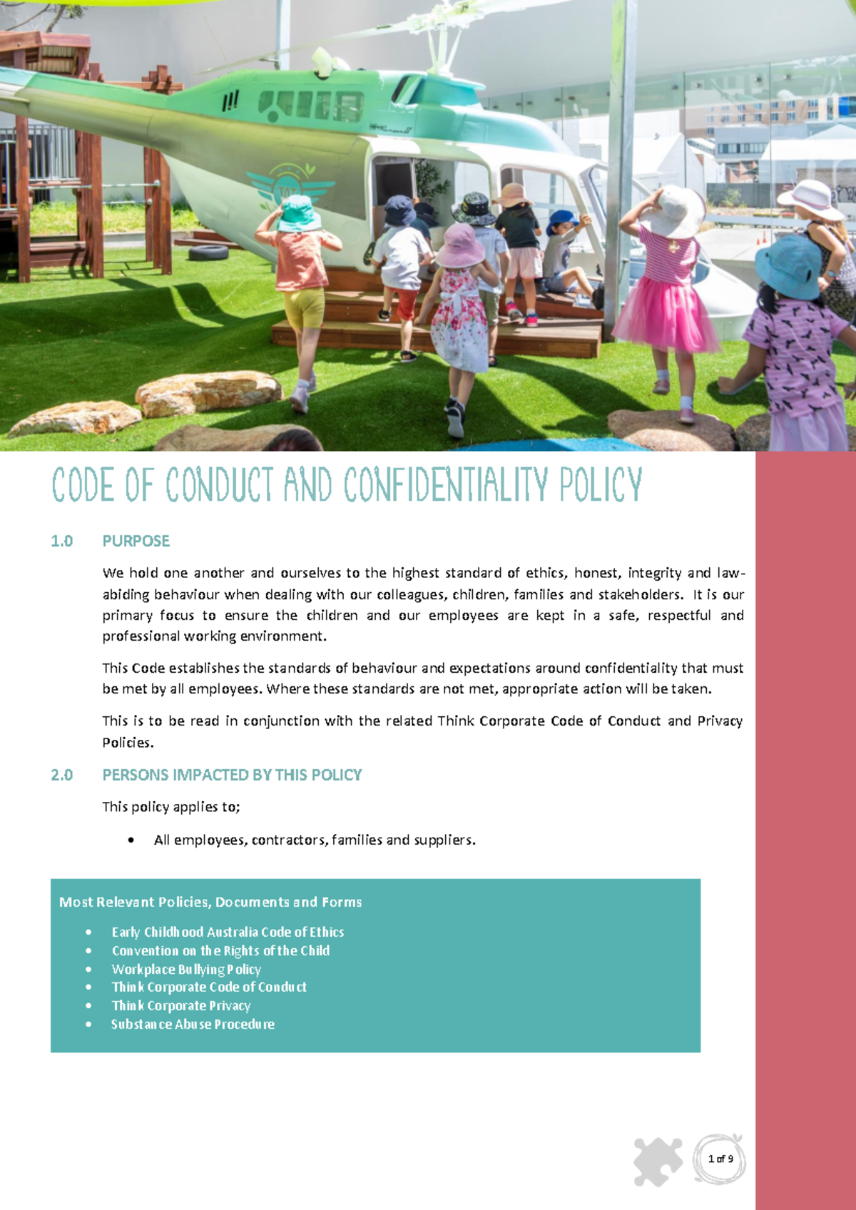 ECS013 Code of Conduct and Confidentiality Policy - Code of Conduct and ...