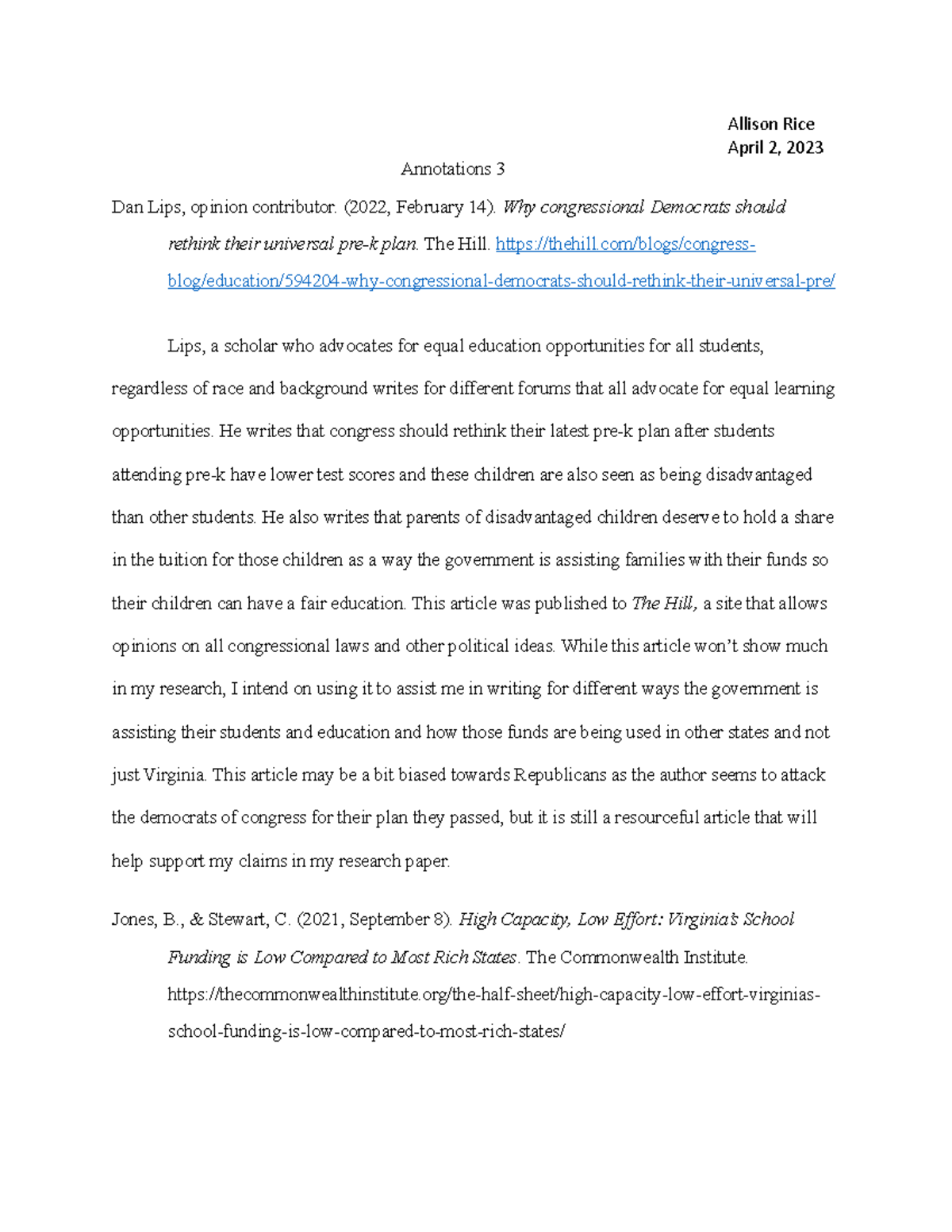 Annotations 3 - Mr. David Cook - Allison Rice April 2, 2023 Annotations ...