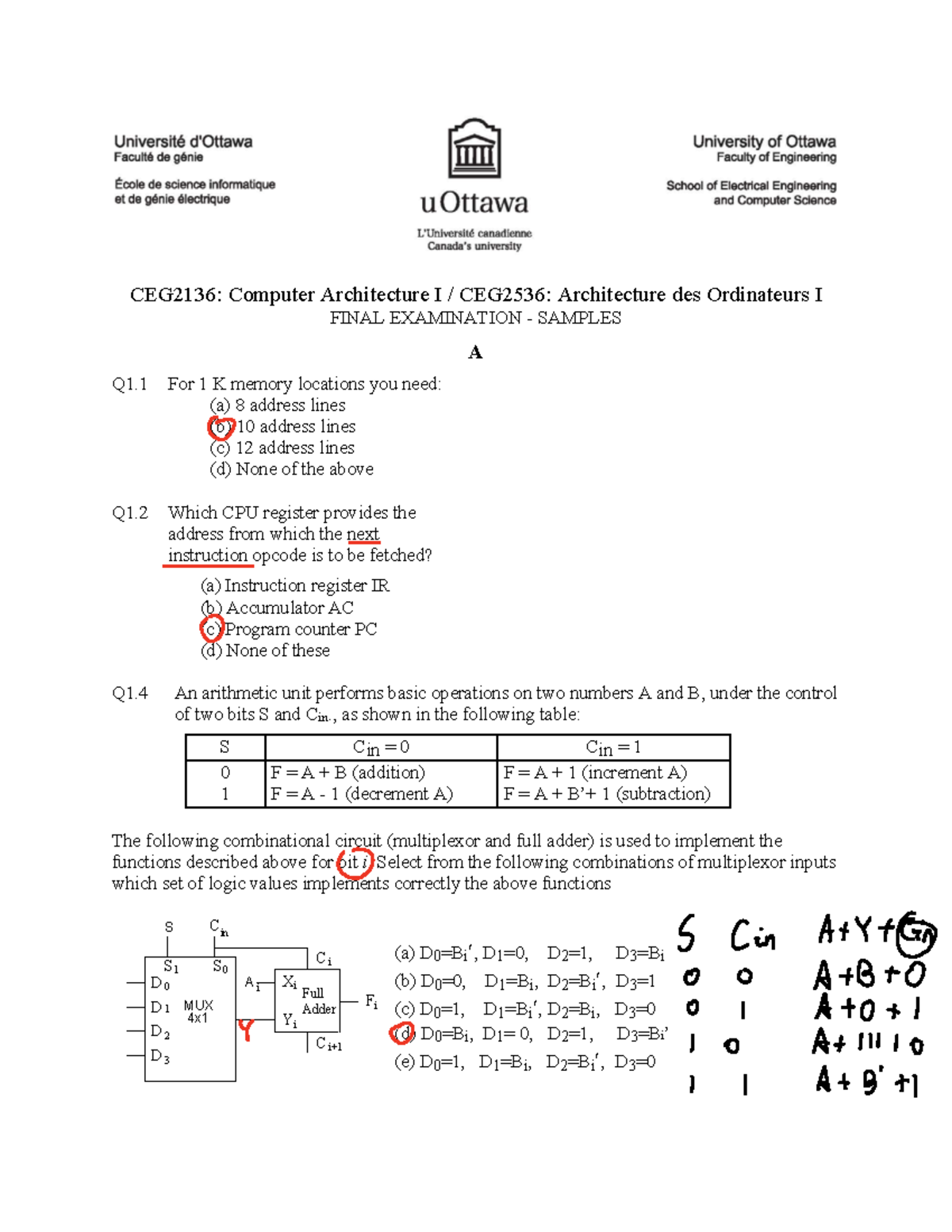 2018 final exam of CEG 2136 by professor fadi - CEG2136 - uOttawa - Studocu