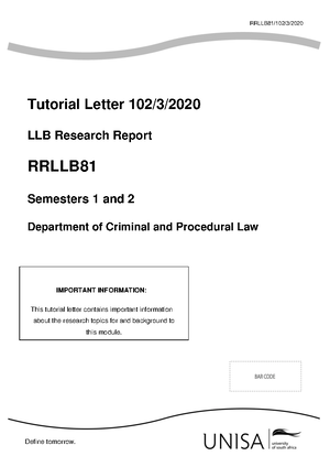 Referencing style - tutorial letter 302 - LLBALLF/302/4/ Tutorial ...