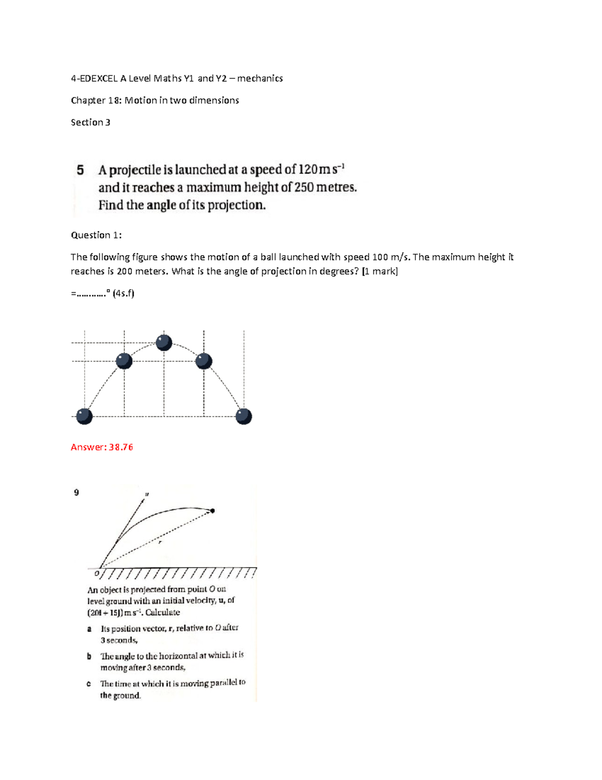 6.3 R4 - Simple mechanics practice questions - 4-EDEXCEL A Level Maths ...