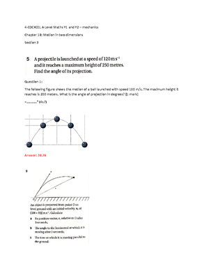 8.1 R4 - Simple mechanics practice questions - 4-EDEXCEL A Level Maths ...