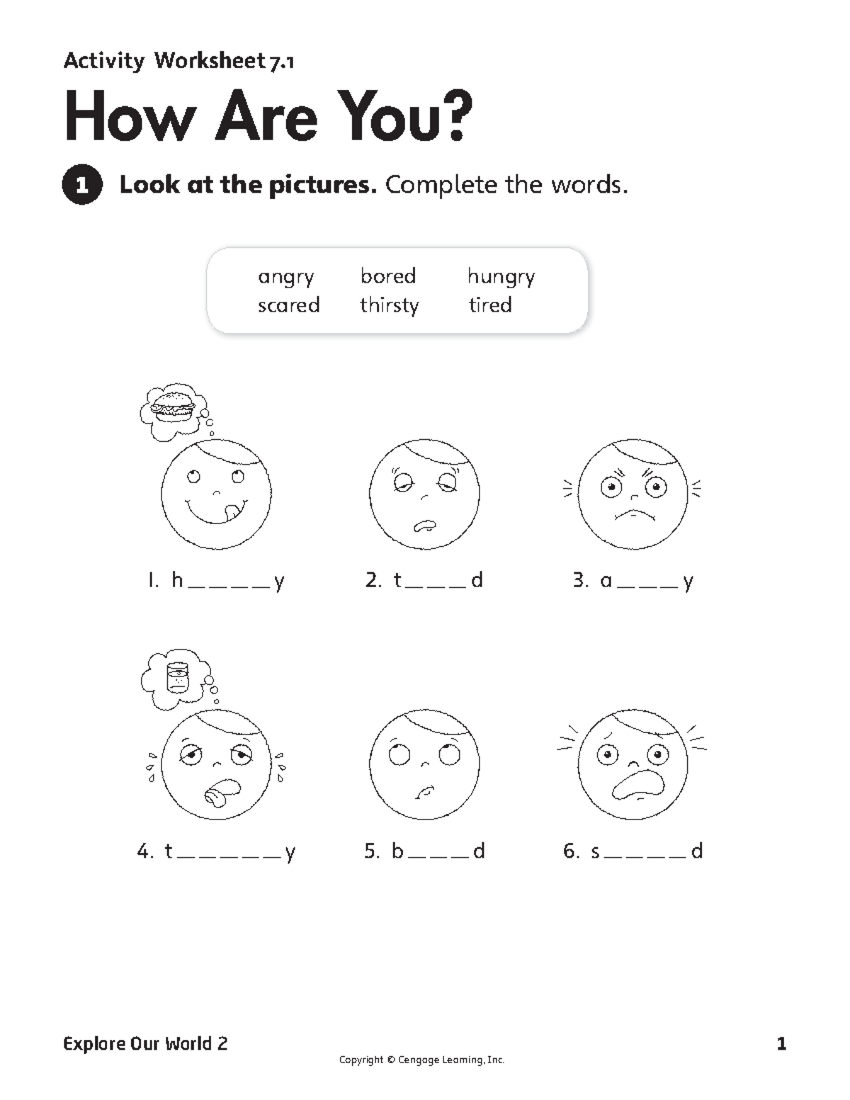Ejercicios escritos para practicar Feelings and emotions - Worksheet ...