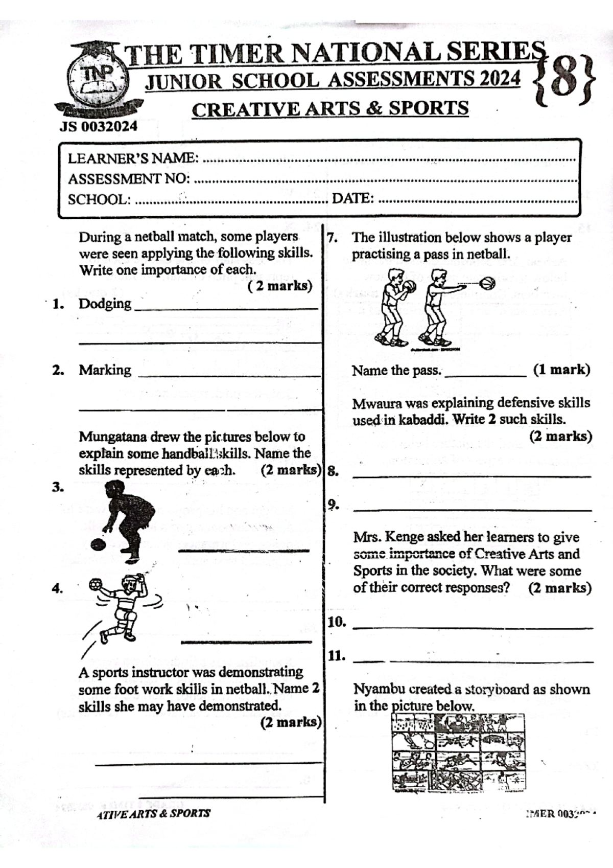 Timer National Series 2024 Creative ARTS-1 - THE TIMER NATIONAL SERIES ...