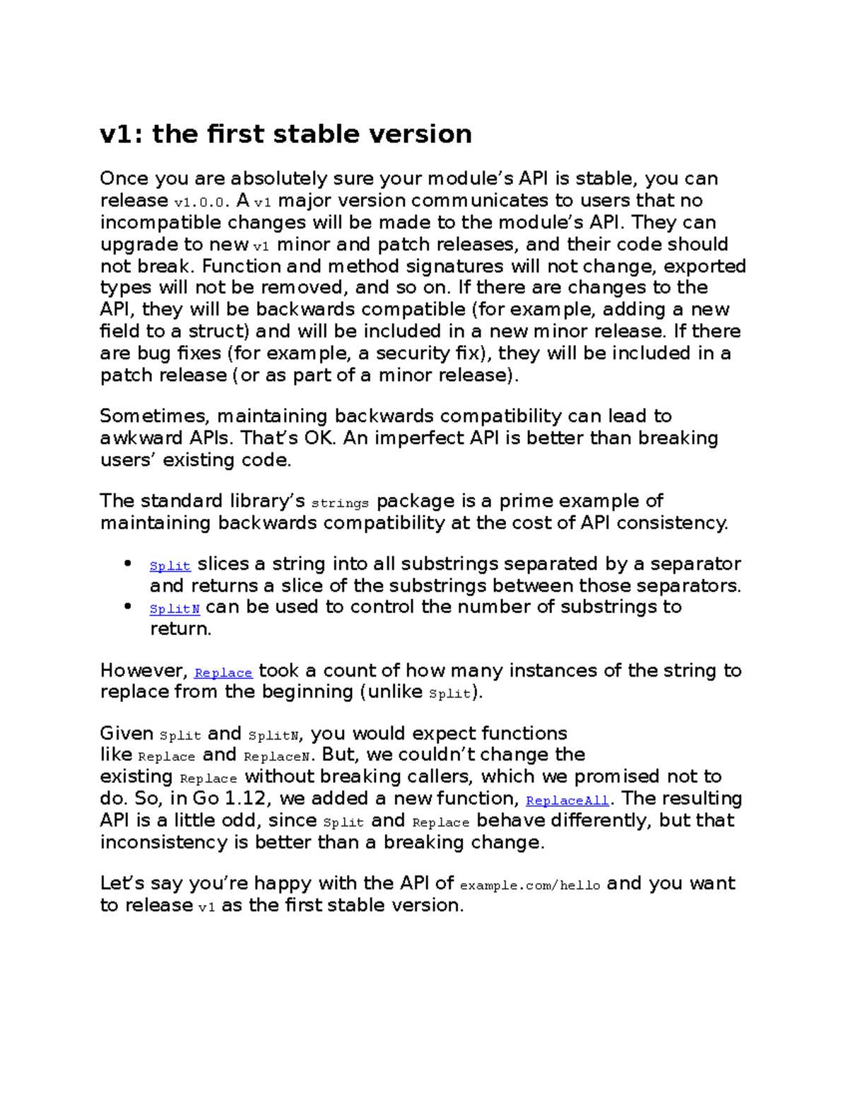 V1 - Computer technology essays - v1: the first stable version Once you ...