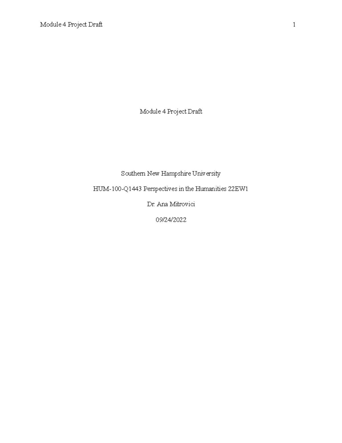 Module 4 Project Draft- finished - Module 4 Project Draft Southern New ...