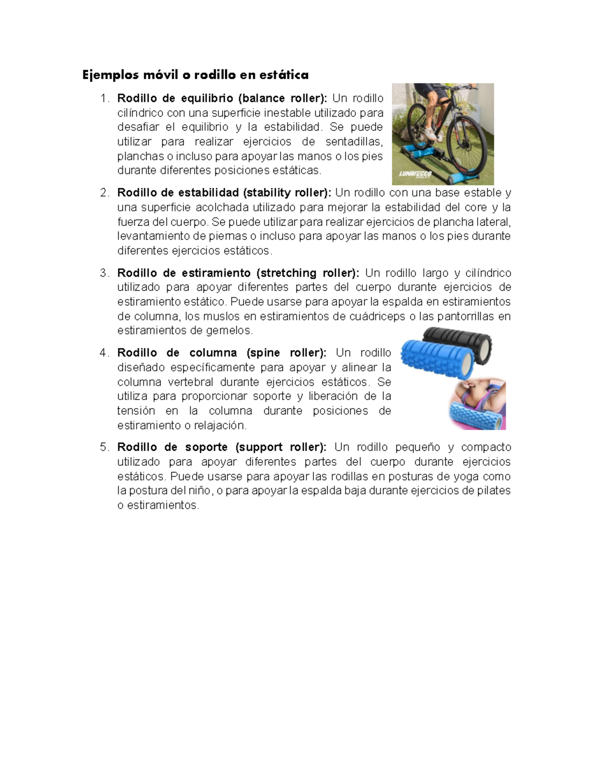 Apoyos - .............. - Ejemplos móvil o rodillo en estática Rodillo ...