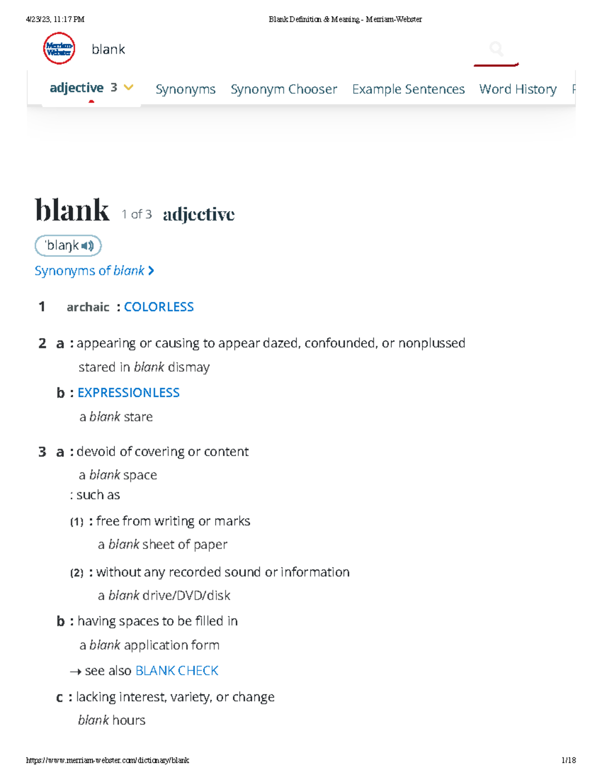 Blank - klk - blank adjective ˈblaŋk Synonyms of blank 1 of 3 1 archaic ...