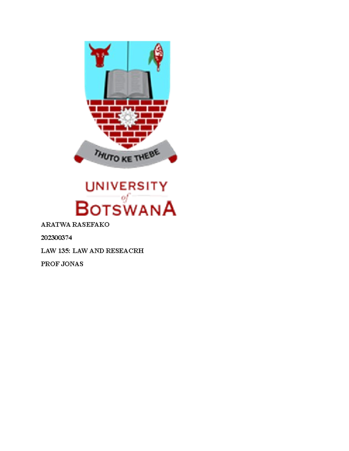 Basarwa AND their right to Development - ARATWA RASEFAKO 202300374 LAW ...