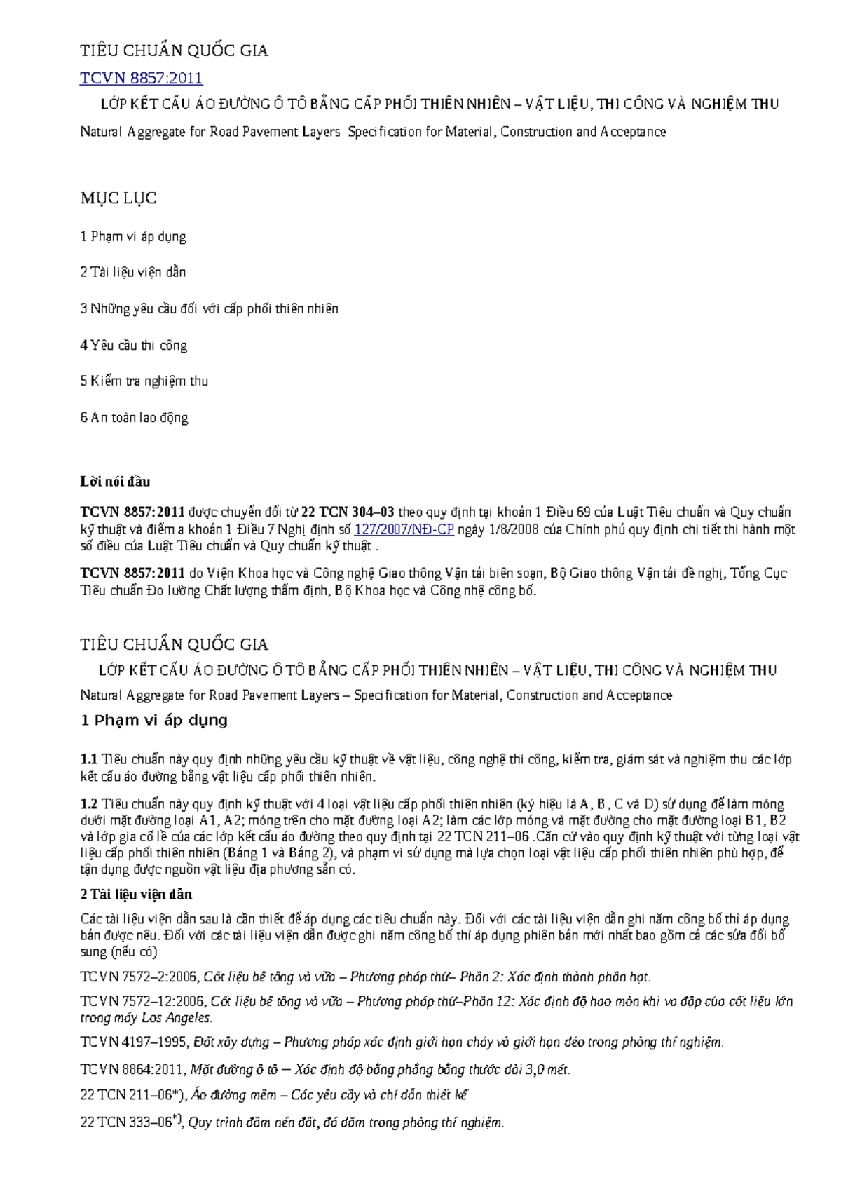 TCVN QCVN so TCVN 8857 2011 ngay 30-11-0001 (Con hieu luc) - TIÊU CHUẨN QUỐC GIA TCVN 8857: LỚP ...
