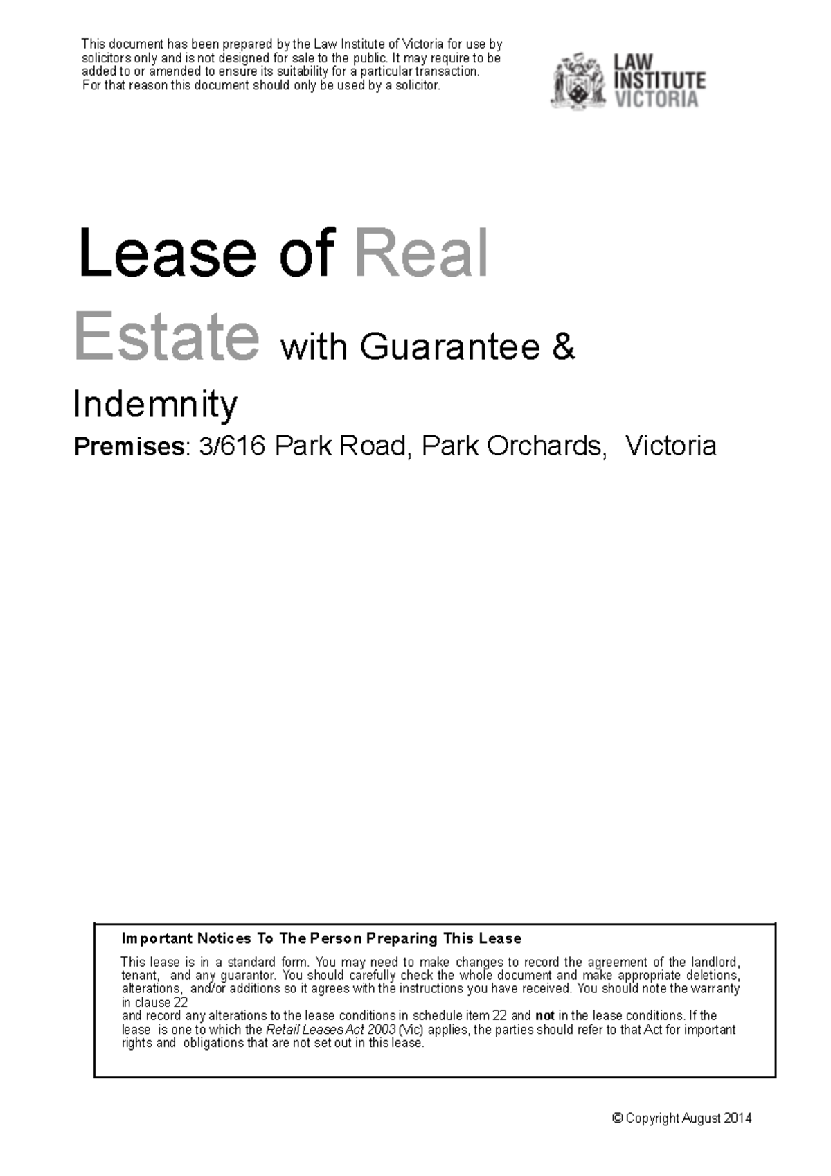 DT to HNT Lease edited 27 - This document has been prepared by the Law ...