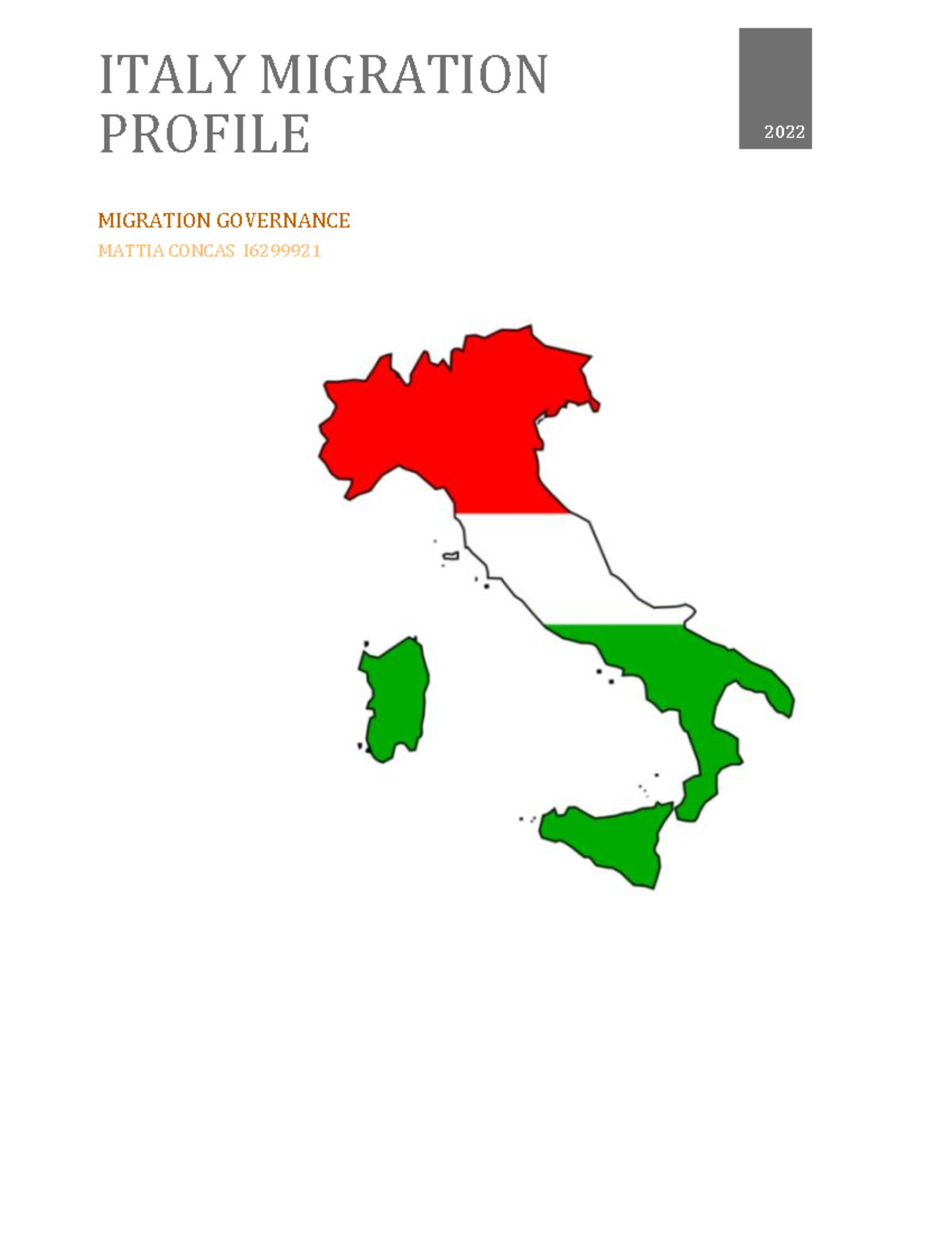 Migration Profile part4 Final Mattia Concas - 2022 ITALY MIGRATION ...