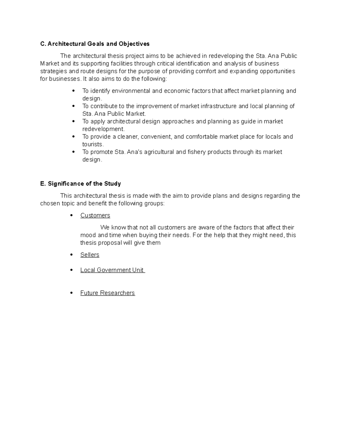 Chapter b research chapter architecture - C. Architectural Goals and ...