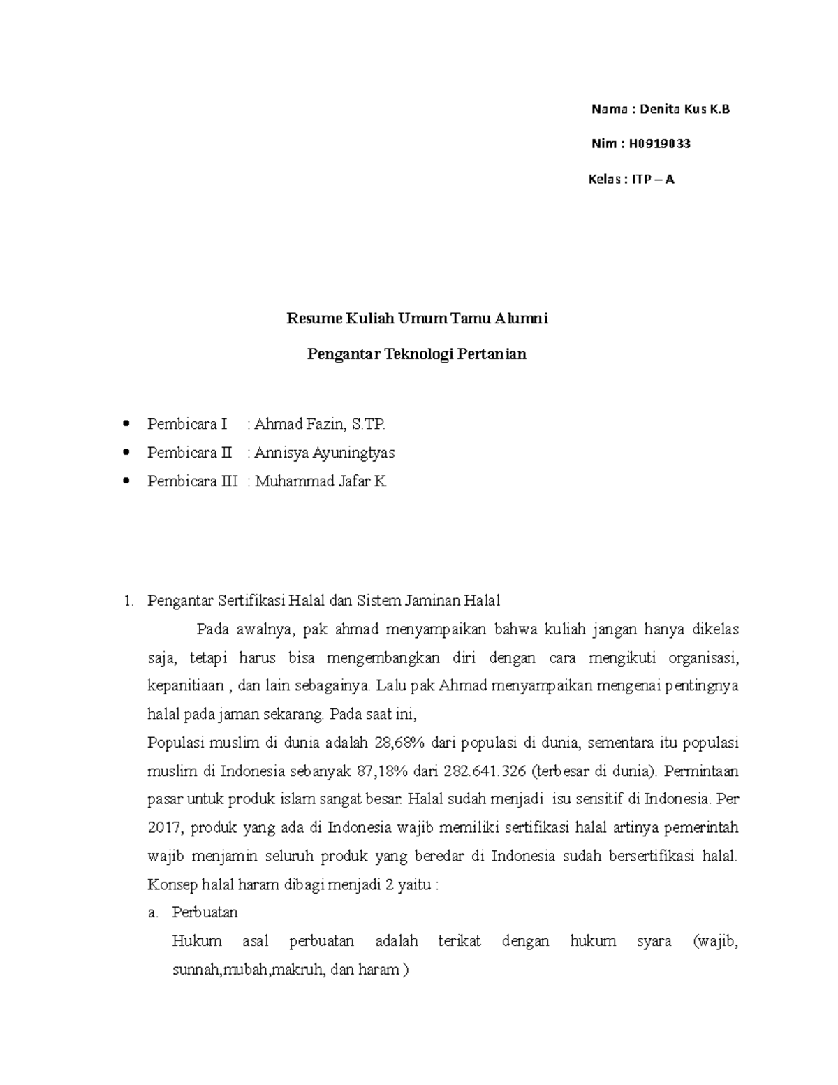 Resume PTP - Nama : Denita Kus K Nim : H Kelas : ITP – A Resume Kuliah ...