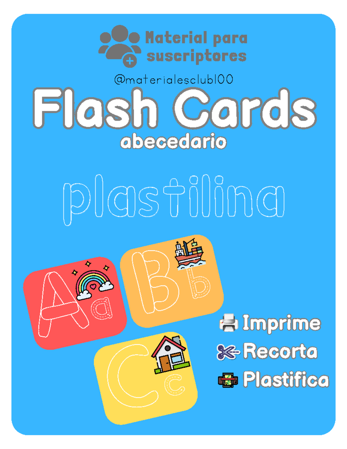 Flashcards abecedario - A a B b C c Flash CardsFlash Cards ...