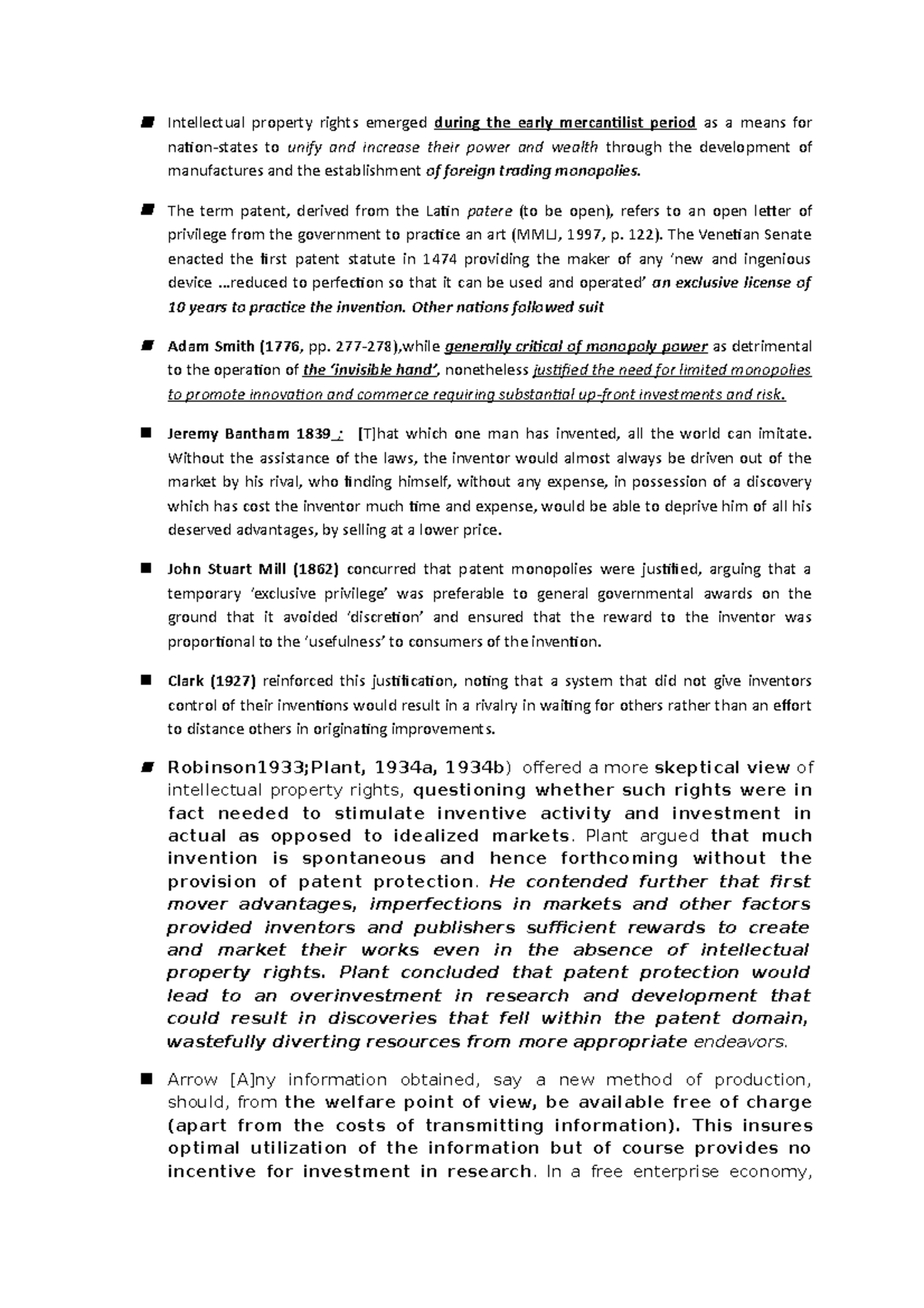 1.0 The theoretical evolution of IPR - law, constuition law - Studocu