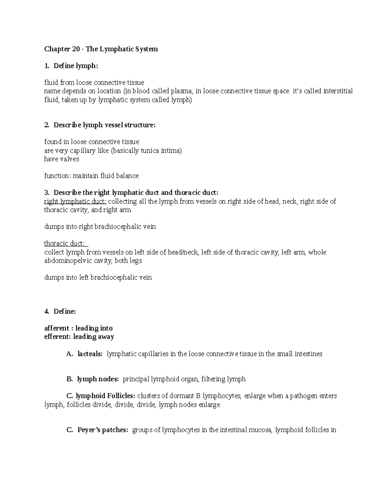 AP ch - Baker BIOL 227 ch. 20 lecture notes - Chapter 20 - The ...