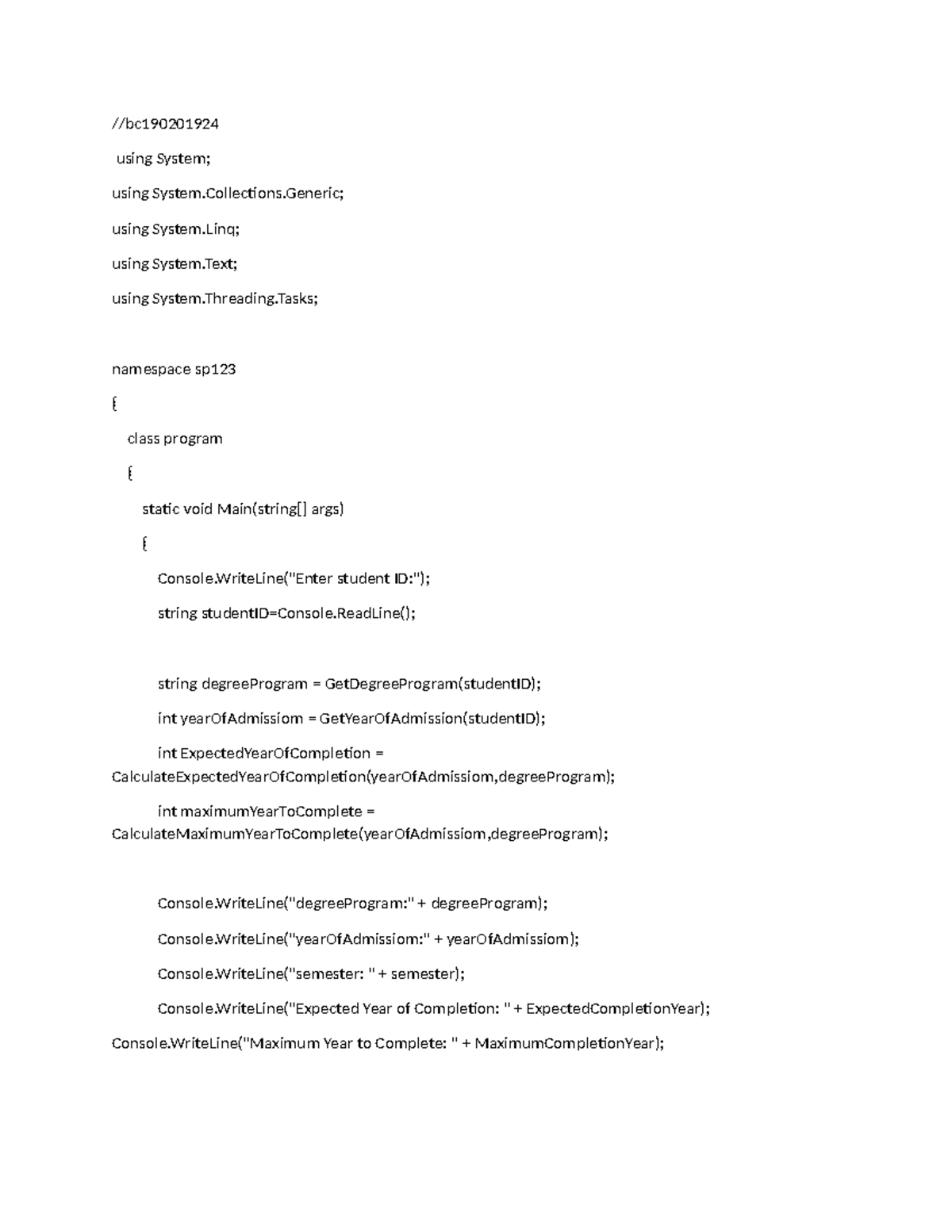Using-System-1 - for practice - //bc using System; using System.Collections; using System; using ...
