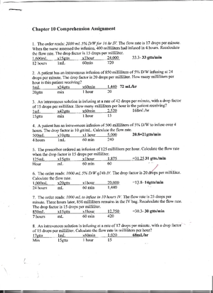 Chapter 4 Comprehension Assignment - Chapter 4 Comprehension Assignment ...