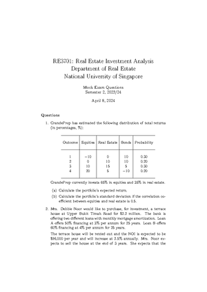 Flipped Classroom Activity 3 Q2 Ans - RE3701: Real Estate Investment ...