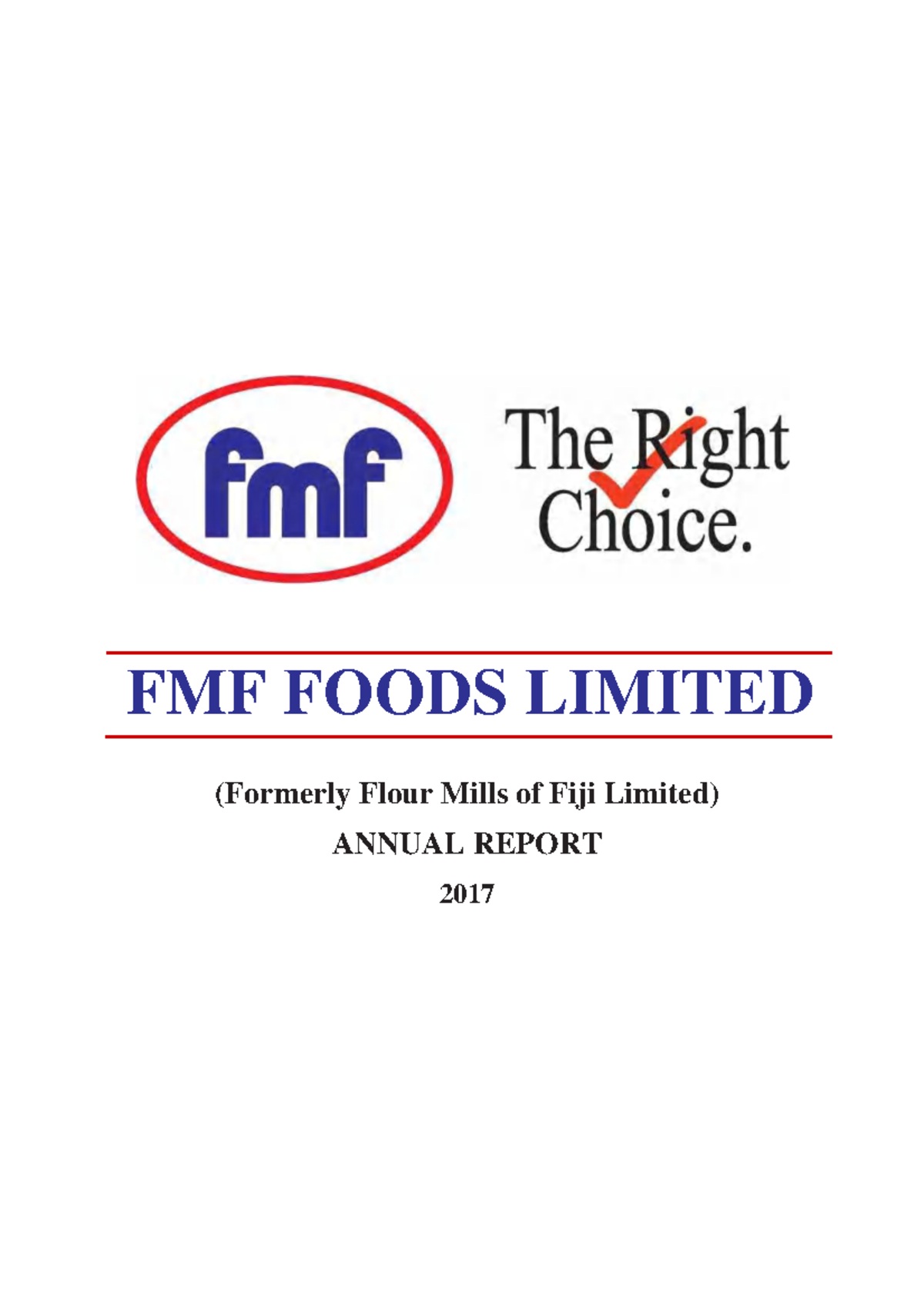 FMF 2017 - report - FMF FOODS LIMITED (Formerly Flour Mills of Fiji ...