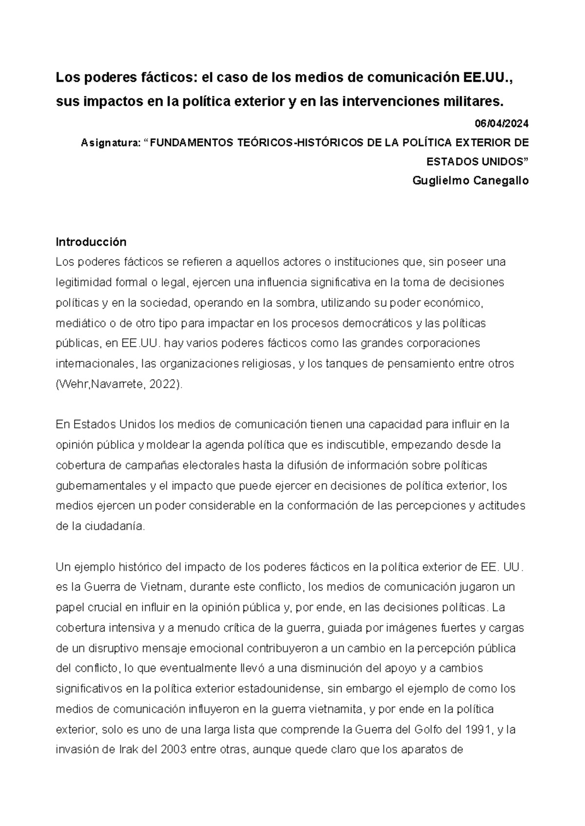 Los poderes fáctico, el poder de los medios de comunicaciòn y el ...