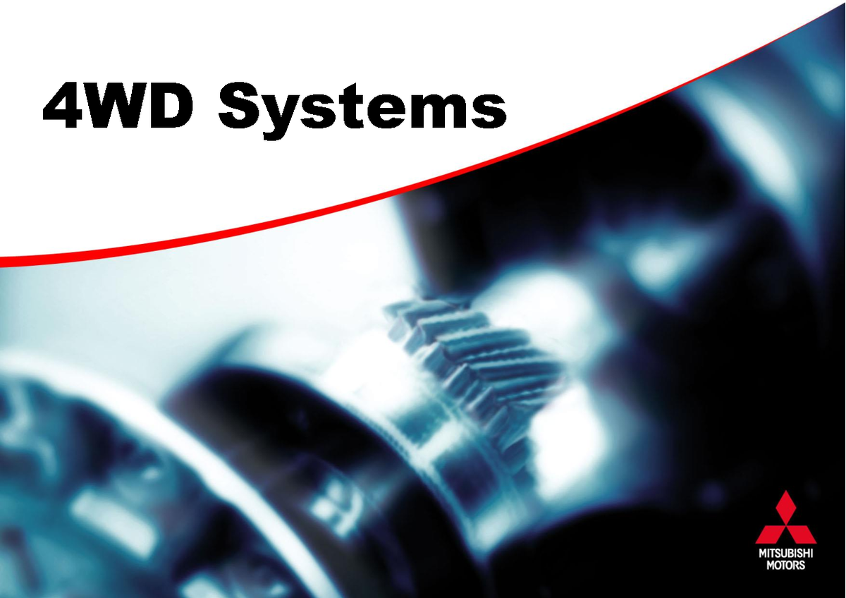 4wd - 4wd - 4WD Systems Technology Overview ####### Front engine, Front ...
