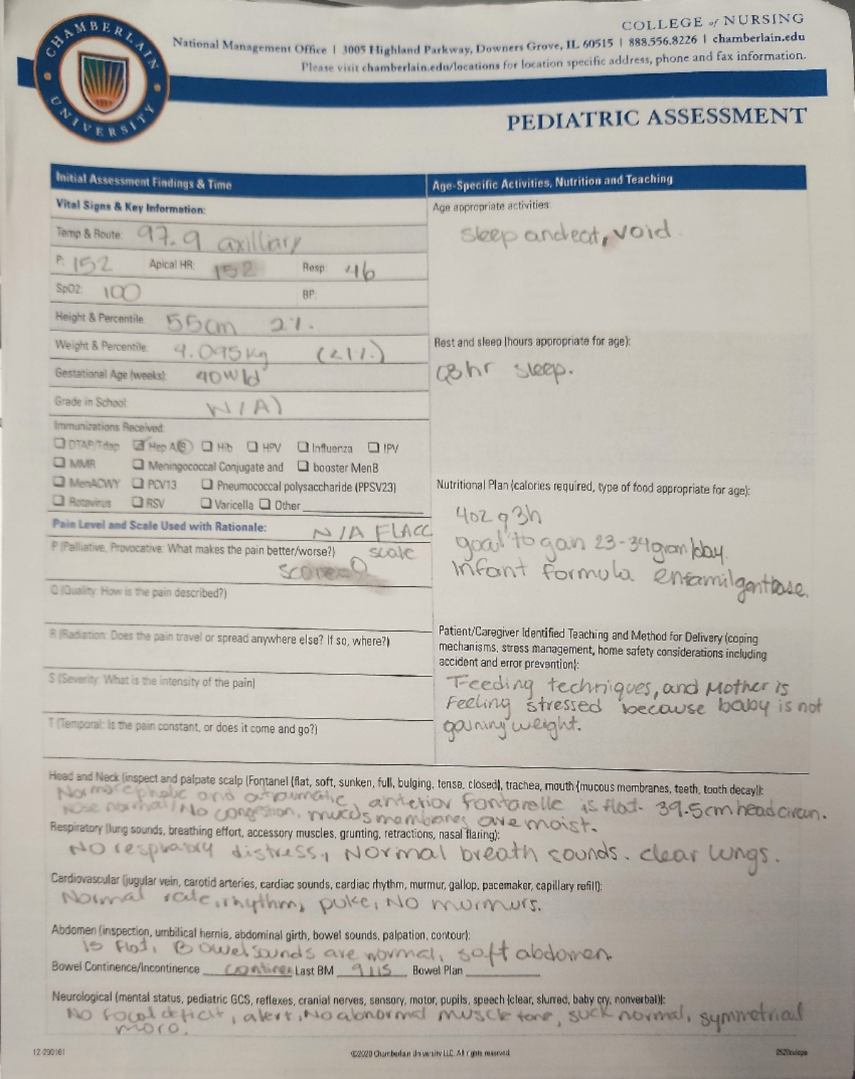 Ped Assessment 1 - NR-322 - Studocu