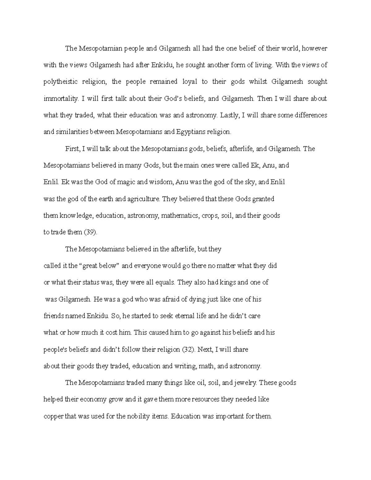 HIST notes Ancient history - The Mesopotamian people and Gilgamesh all ...