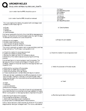 Archer II - fvjKBVSDJVSDJVCDSJVS,DLJvsdv - ARCHER CAT EXAM 145Q Study ...