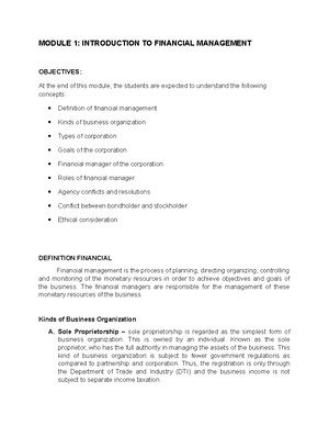 FABM2 Module 6 SLM - Fundamentals of Accountancy, Business and ...