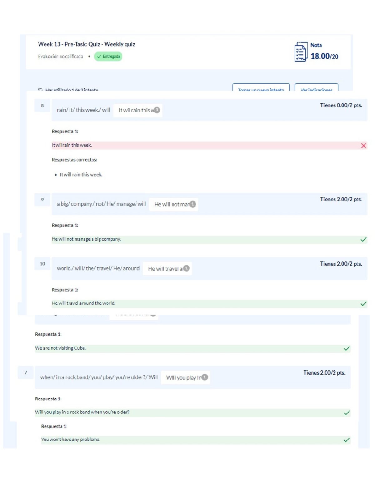 Week 13 - Pre-Task: Quiz - Weekly quiz - Week 13 Quiz Weekly quiz Nota ...