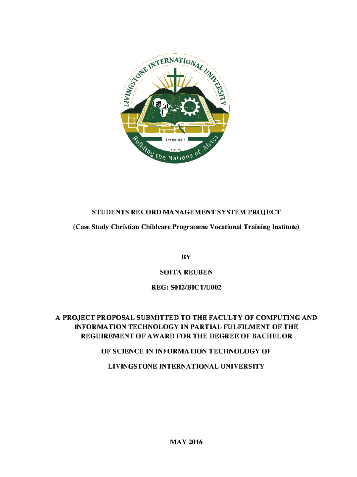 Students Record Management System Projec - STUDENTS RECORD MANAGEMENT ...