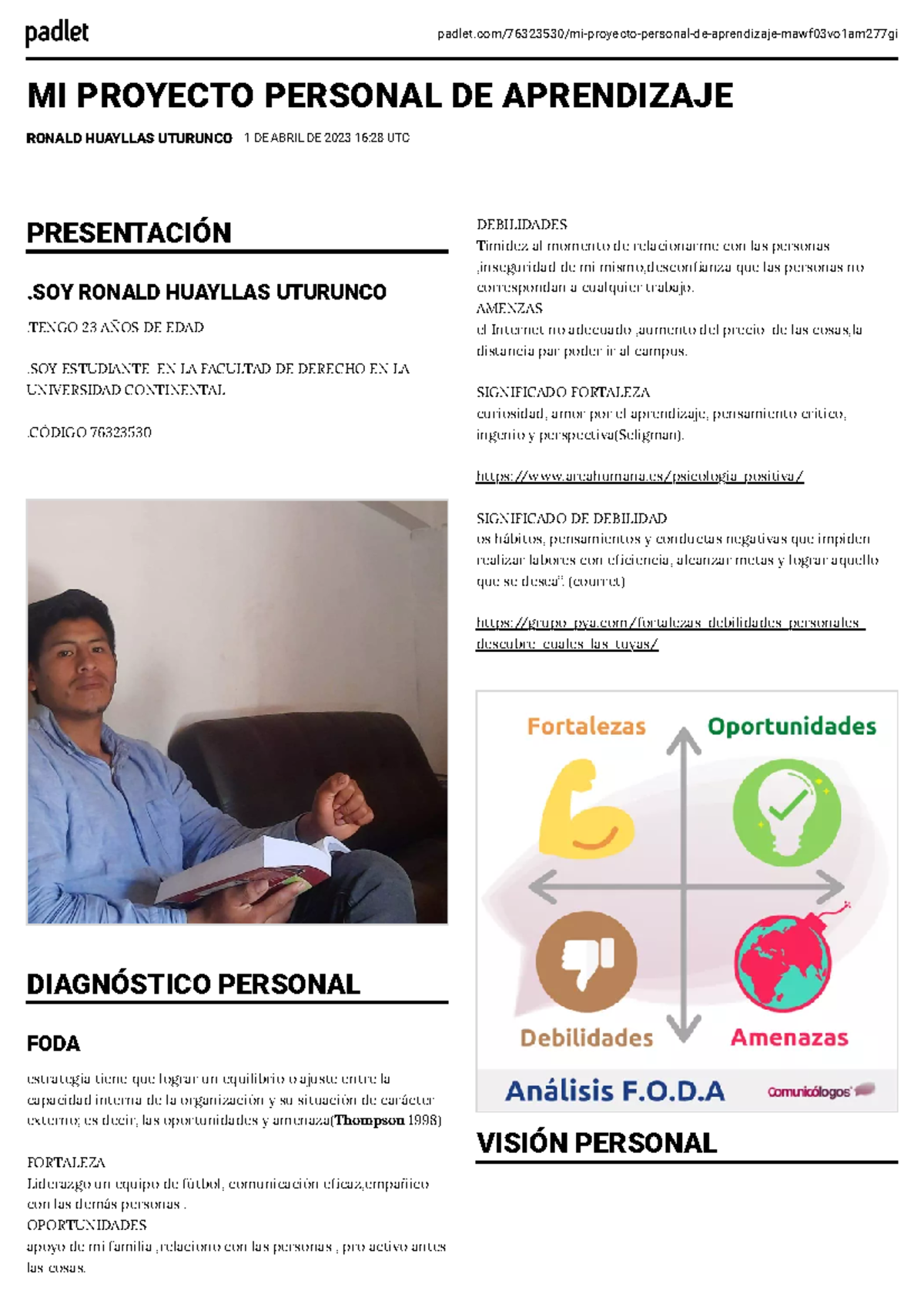 MI Proyecto Personal DE Aprendizaje - - Studocu