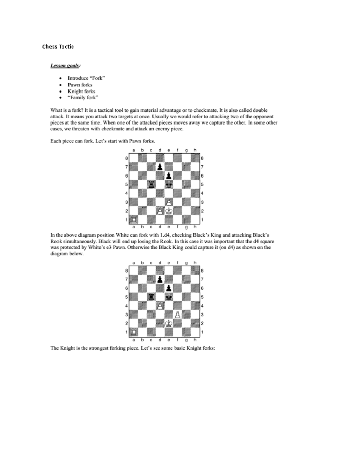 Module 3 Chess Tactic - ASAS EKOLOGI - Chess Tacic - Studocu