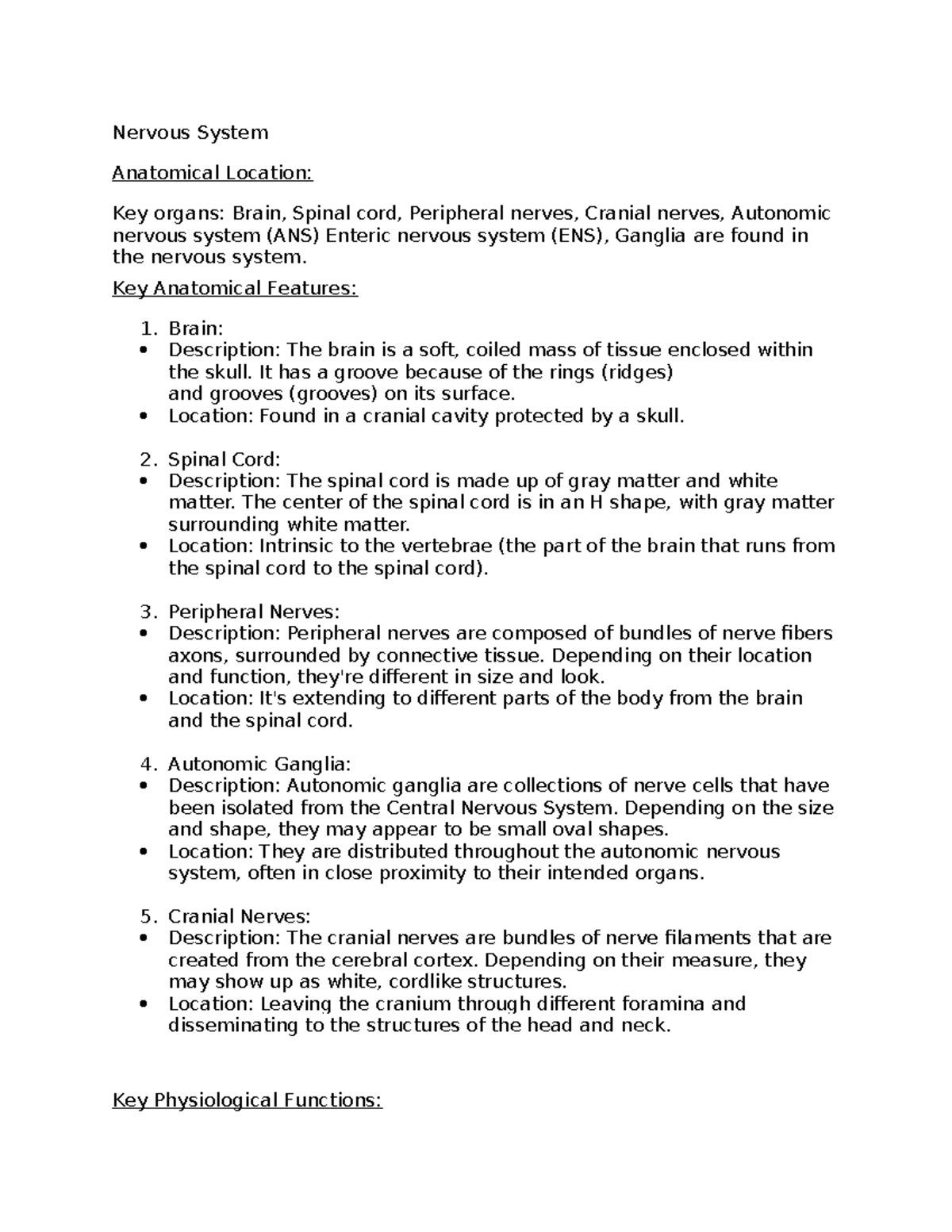 2-3 and 2-4 Discussion (Optional) Organ System Assessment - Nervous ...