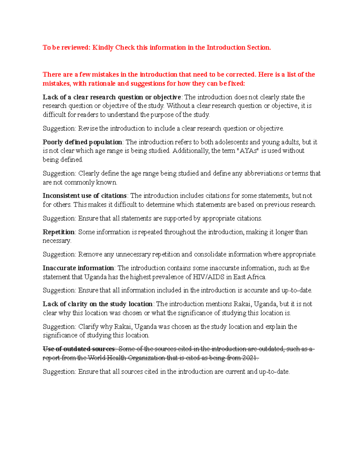 To be reviewed 2 - course review - To be reviewed: Kindly Check this ...