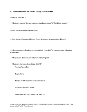 WW2 one Handout - ~ Analyze the military, political and economic ...